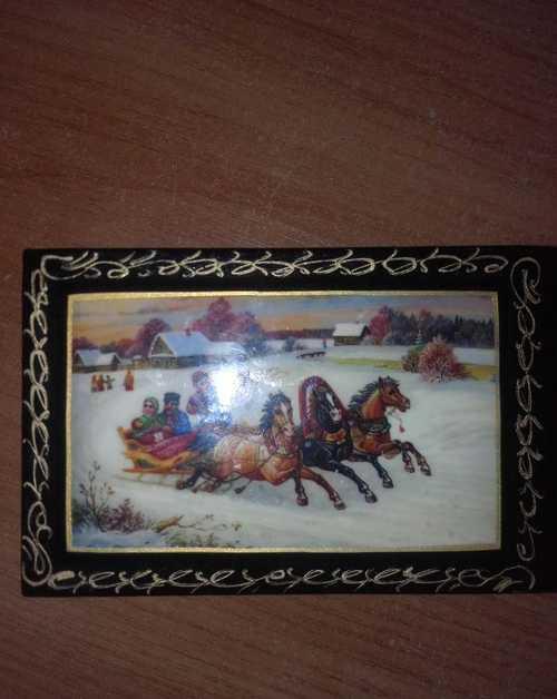 Шкатулка для украшений, русский стиль, новая