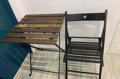 Садовый стол и стул складной IKEA