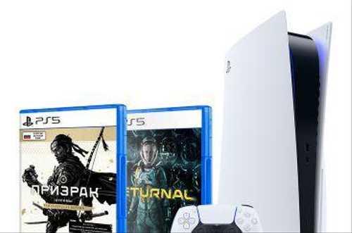 PlayStation 5 + 2 игрs: Призрак Цусимы + Returnal