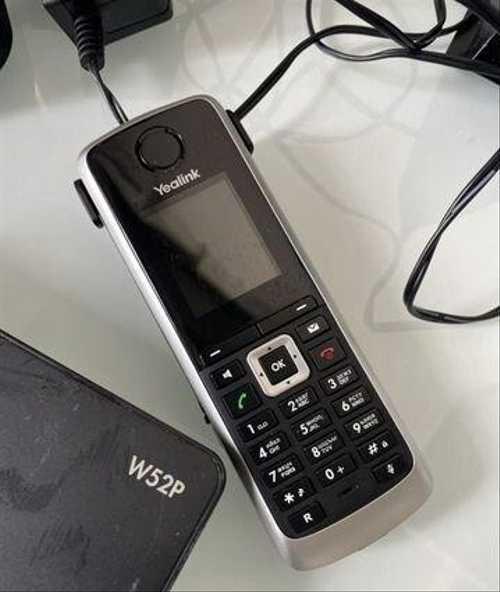 Телефония VoIP Yealink W52P черный (комплект)