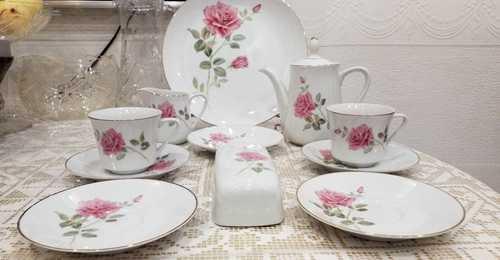 Япония набор Rose china Noritake Japan сервиз чайн