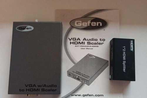 Конвертер преобращователь gefen VGA аудио в hdmi