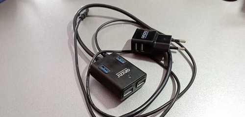 USB-разветвитель ginzzu GR-384UAB