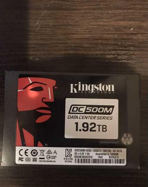 Жесткий диск kingstone dc500m 1.92tb SATA ssd