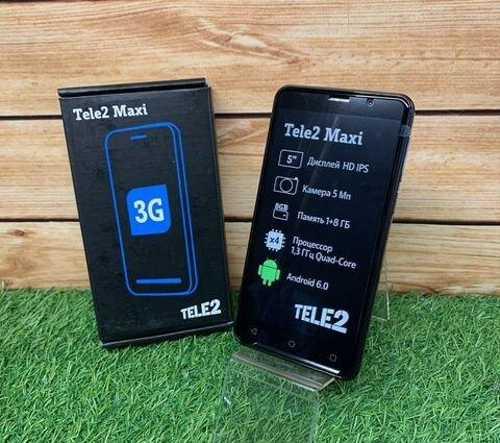 Новый Смартфон Tele2 Maxi Black (Ш 3500)
