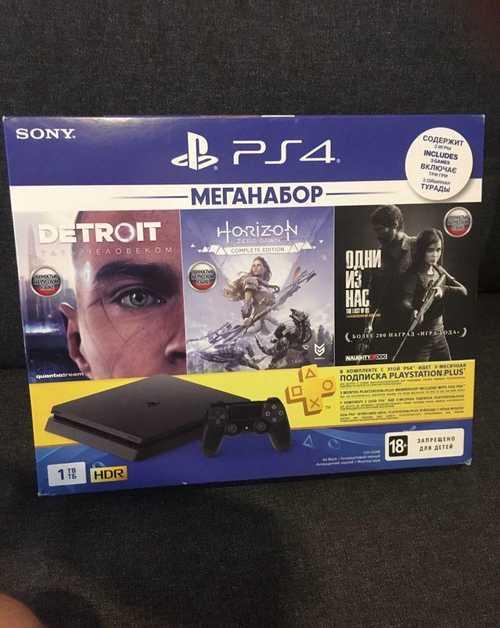 Sony PS4 slim 1tb состояние новой на гарантии