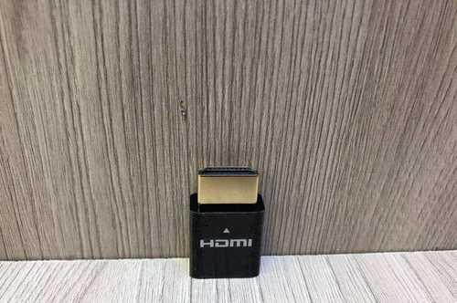 Адаптер заглушка эмулятор монитора hdmi для фермы