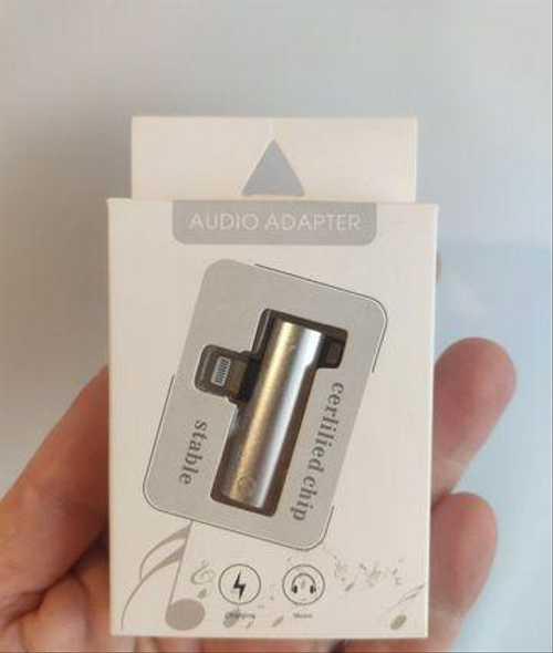 Переходник разветвитель lighting - aux 3.5 mini ja