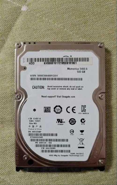 Жесткий диск seagate Momentus 5400.6 500 гб gb