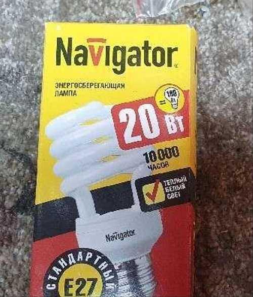 Лампочка энергосберегающая Navigator 20 Вт 10шт