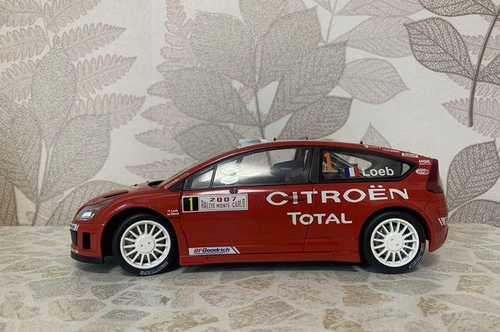 Модель 1:18 Citroen C4 WRC Loeb 2007
