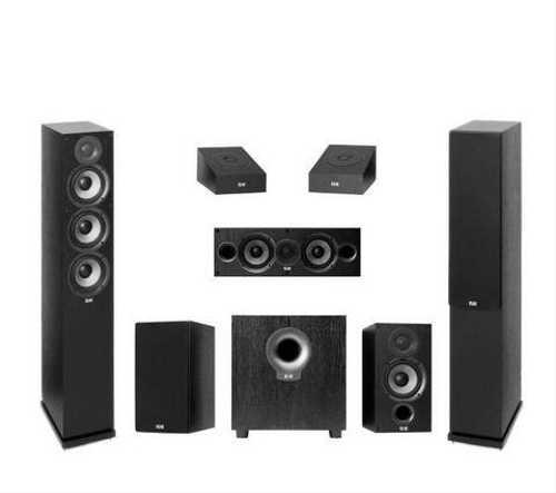 Комплект акустики 5.1.2 elac Debut Atmos Black