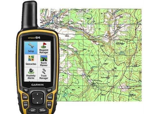 Топо карта для garmin