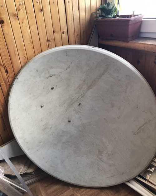 Спутниковая тарелка 1 м с креплением и мотоподвесо