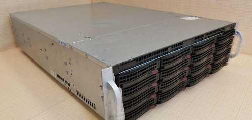 3U/2xE5-2609v2/X9DRD-A/16HDD3.5/SAS9201-16i/2x800W