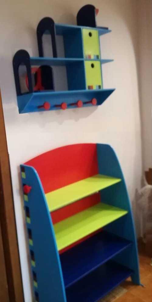 Детский шкаф стеллаж для игрушек и полка ELC