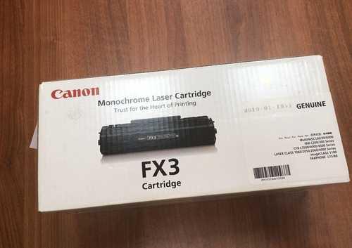 Оригинальный картридж Canon FX3 Черный (Black)