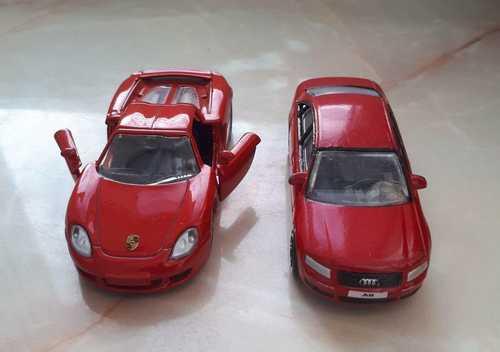 Porsche Carrera GT 1:60, audi a8 1:63