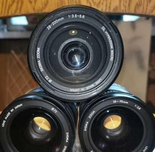 Три объектива Sigma на Canon EF одним лотом