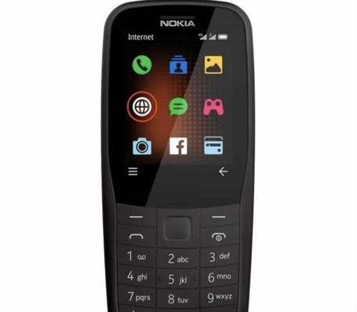 Nokia 220 4G Dual sim чёрный новый телефон