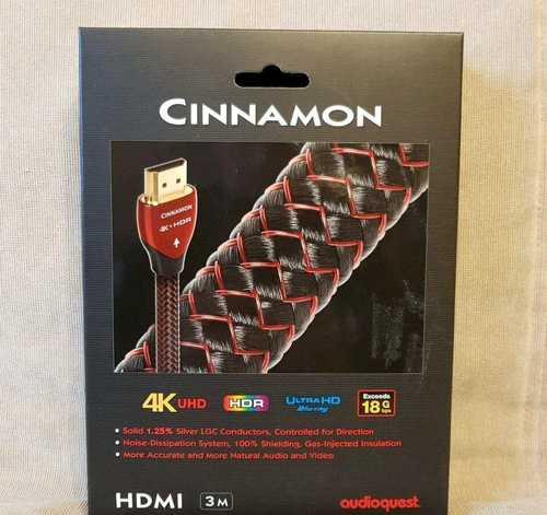 Кабель Audioquest Cinnamon hdmi 3 метра