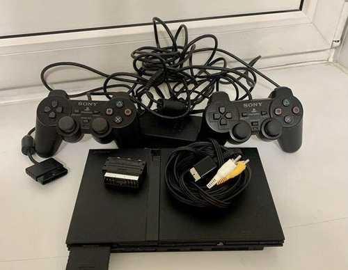 Sony PS2 scph-77008 + 2 джойстика +3 игры