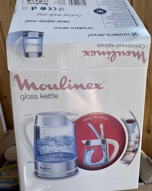 Электрический стеклянный чайник Moulinex