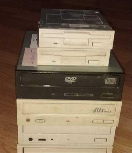 CD, DVD, FDD 3,5" (флоппи floppy) приводы