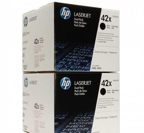 HP Q5942XD двойная упаковка тонер-картриджа 42X