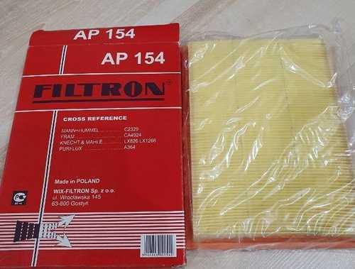 Воздушный фильтр Filtron ap154, новый