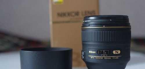 Как новый Nikon 85mm f/1.4G AF-S Nikkor.Пересылка