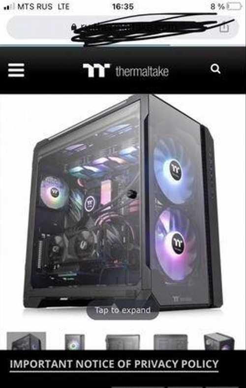 Thermaltake view 51 argb и водяное охлаждение 360