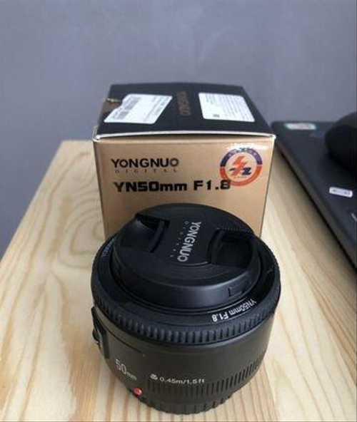 Объектив yongnuo YN50 mm 1.8