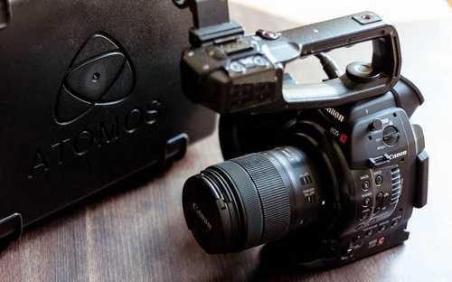 Canon C100 + 18-135 Nano USM + Atomos