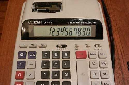 Калькулятор с печатью Citizen cx-131ii