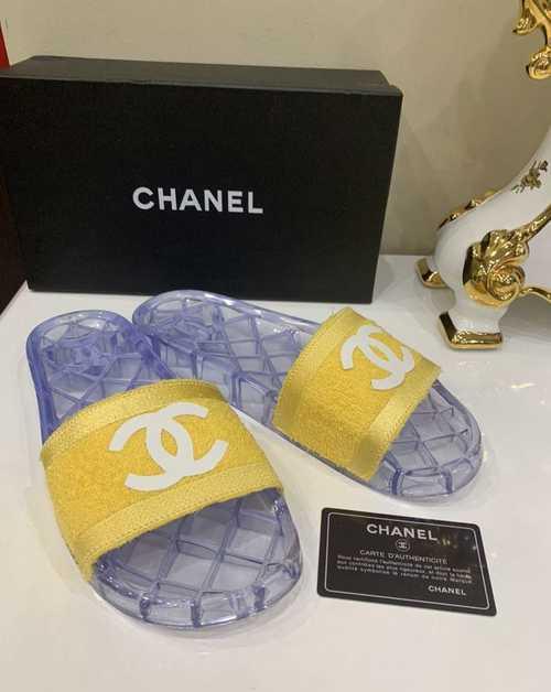 Новые силиконовые шлёпанцы Chanel 39-40