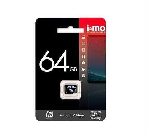 Карты памяти MicroSD IMO 64GB/128GB Сlass10 UHS-I