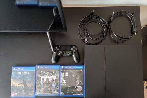 Sony Plastation 4 + 3 игры