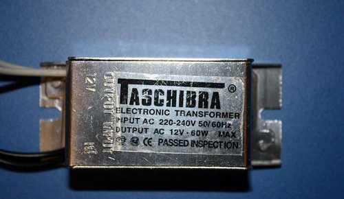 Трансформатор электронный Taschibra, 60 w, 12 в