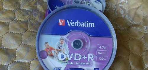 Чистые диски двд DVD+R под печать