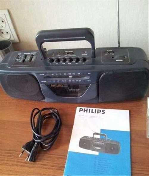 Стерео радио кассетный магнитофон Philips