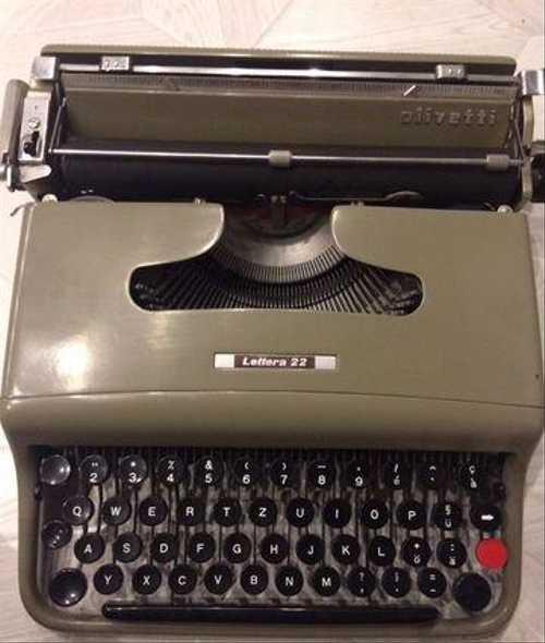 Печатная пишущая машинка Пишущая машинкa Оlivеtti