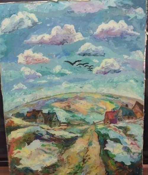 Картина, лепка из пластелина