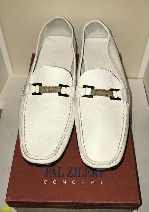 Мокасины Pal Zileri Concept. 45 размер. (Белые)