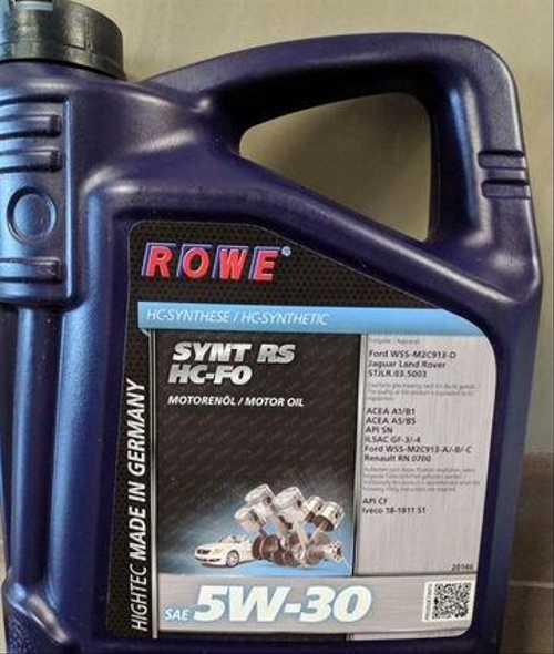 Rowe Hightec Synt RS SAE 5W-30 HC-FO 5 л