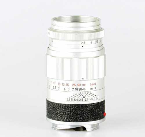 Leica 90mm f/2.8 Elmarit-M silver