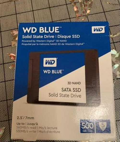 Жесткий диск SSD Western Digital WD Blue SATA 500G