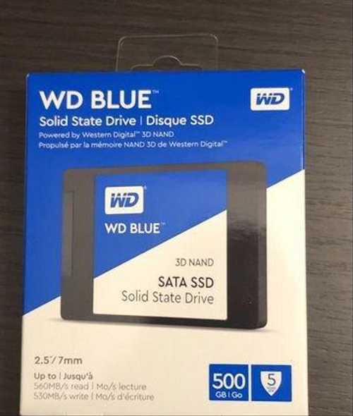 Жесткий диск ssd WB blue 500 gb