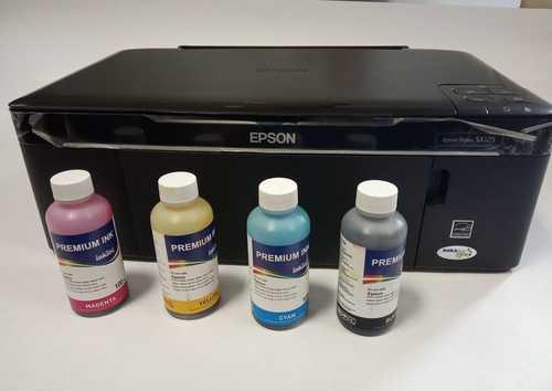 Мфу epson SX125 c перезаправляемыми картриджами