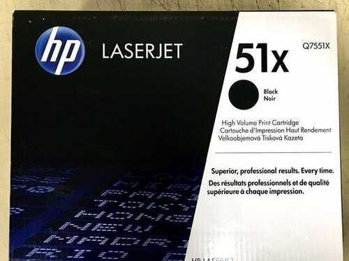 Картридж лазерный HP 51X (Q7551X) черный